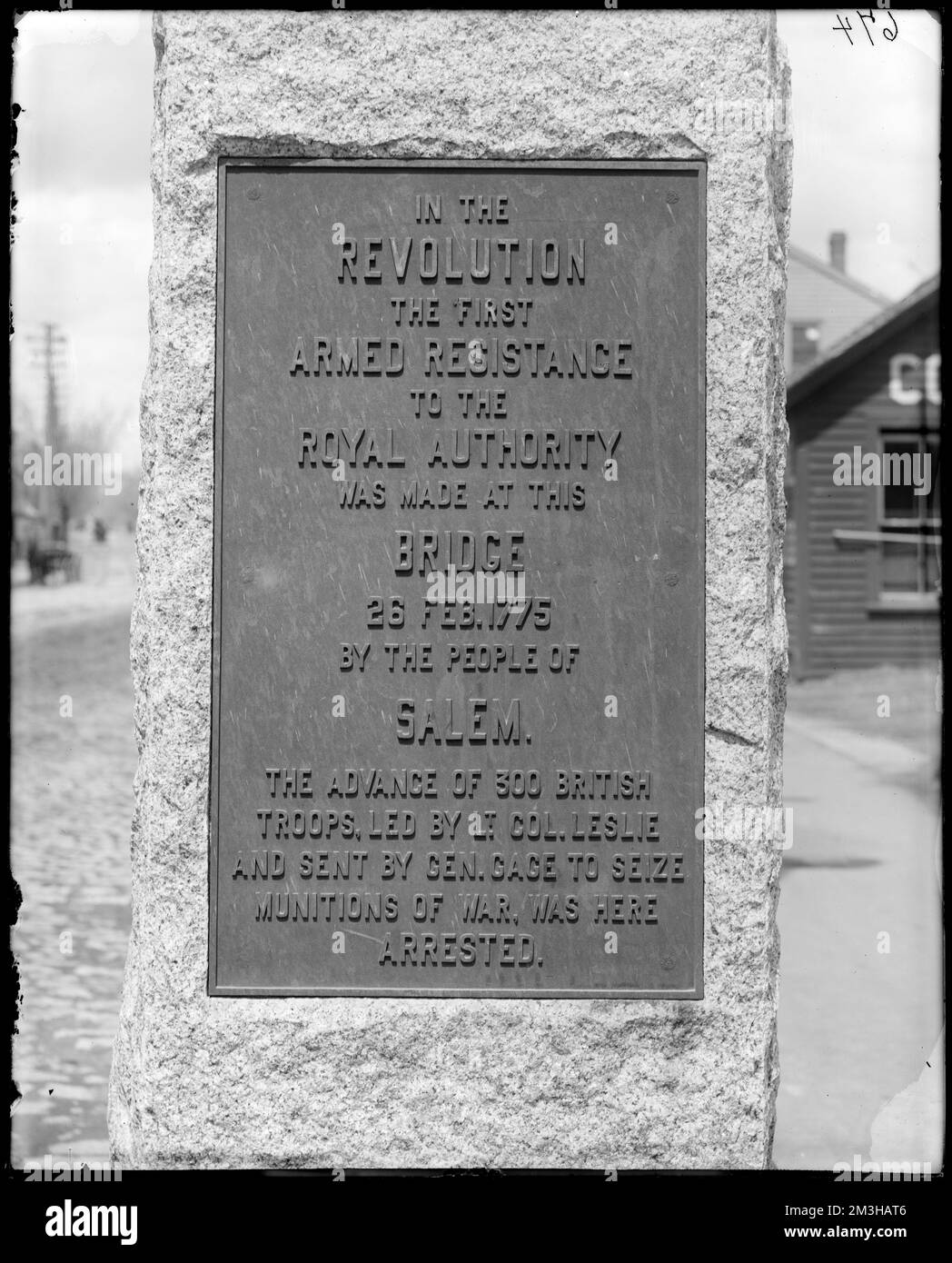 Monuments, Salem, North Street, tablet in commemoration of Leslie's ...