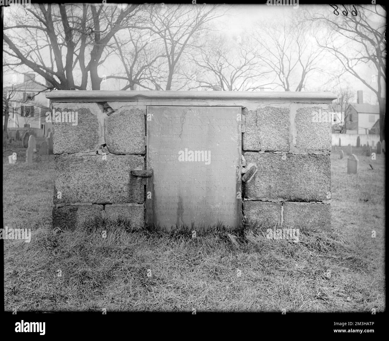 Monuments, Salem, Charter Street Cemetery, tomb, Judge Benjamin Lynde ...
