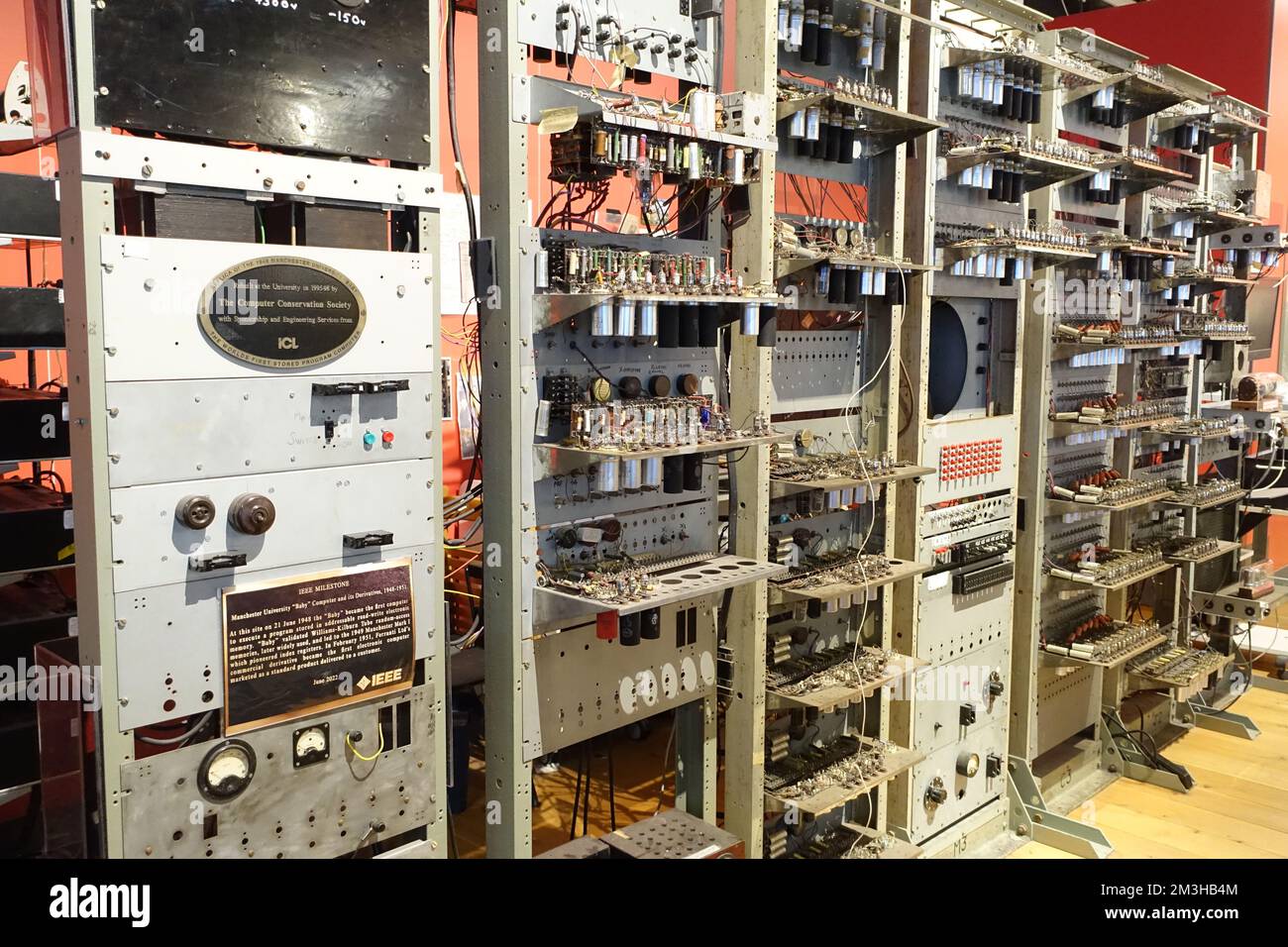 The Manchester Baby, first programmable computer Stock Photo - Alamy