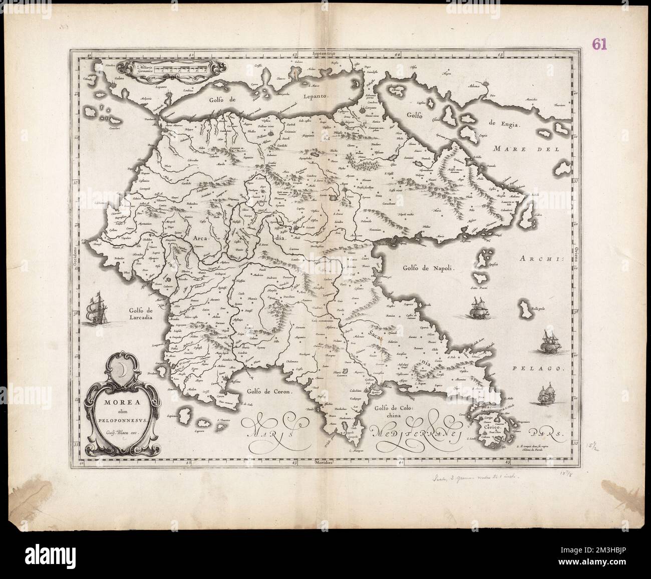 Morea olim Peloponnesus , Peloponnesus Greece : Peninsula, Maps, Early ...