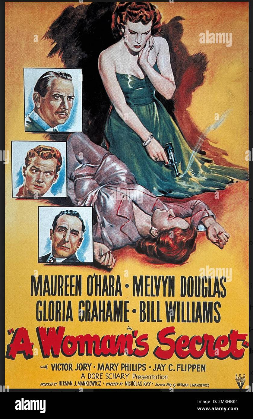 A WOMAN'S SECRET 1949 RKO Radio Pictures film with Maureen O'Hara and ...