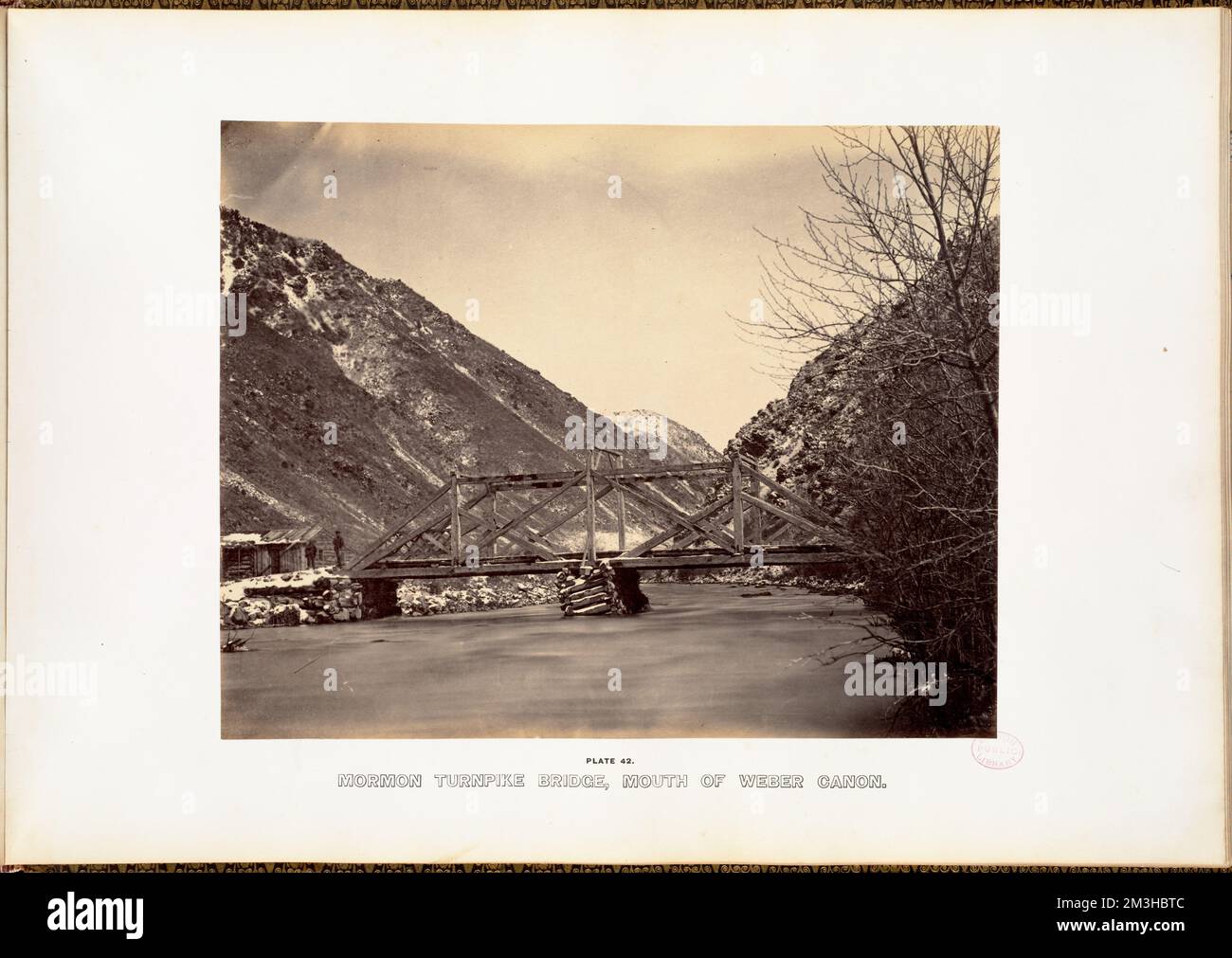 Mormon Turnpike Bridge, mouth of Weber Canon. , Bridges, Canyons ...