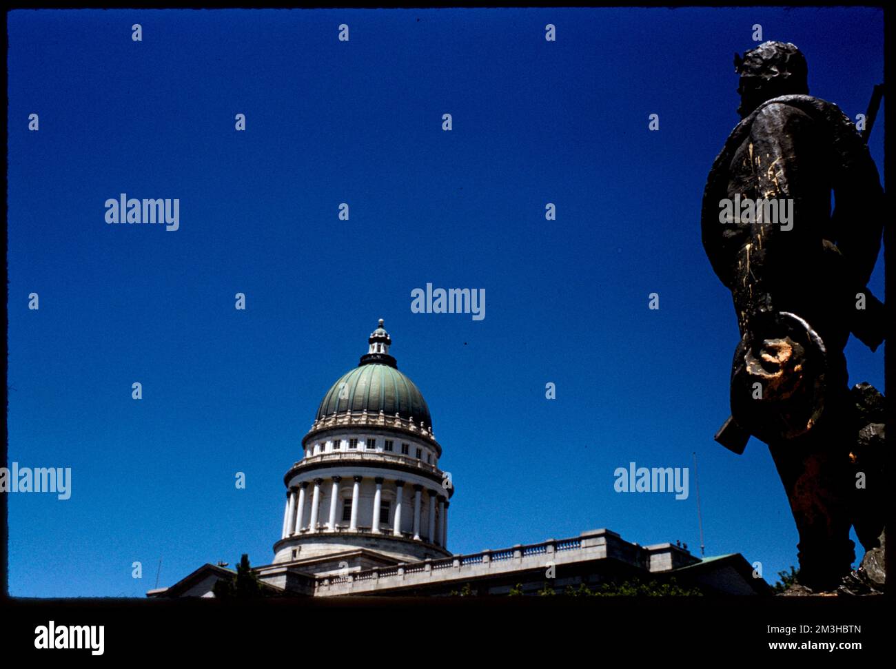 Mormon Battalion Monument and Utah State Capitol, Salt Lake City ...