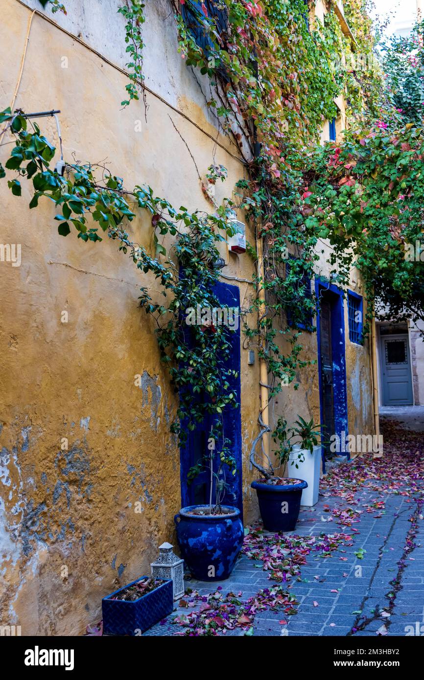 Old Town Chania in Souda Bay on the Island of Crete Stock Photo - Alamy