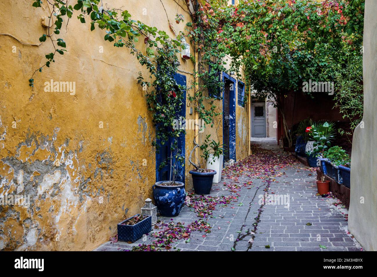 Old Town Chania in Souda Bay on the Island of Crete Stock Photo - Alamy