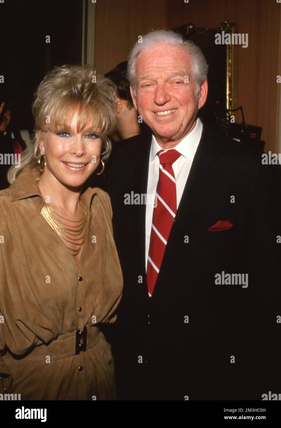 Barbara Eden and Sidney Sheldon at the book party for Sidney Sheldon ...