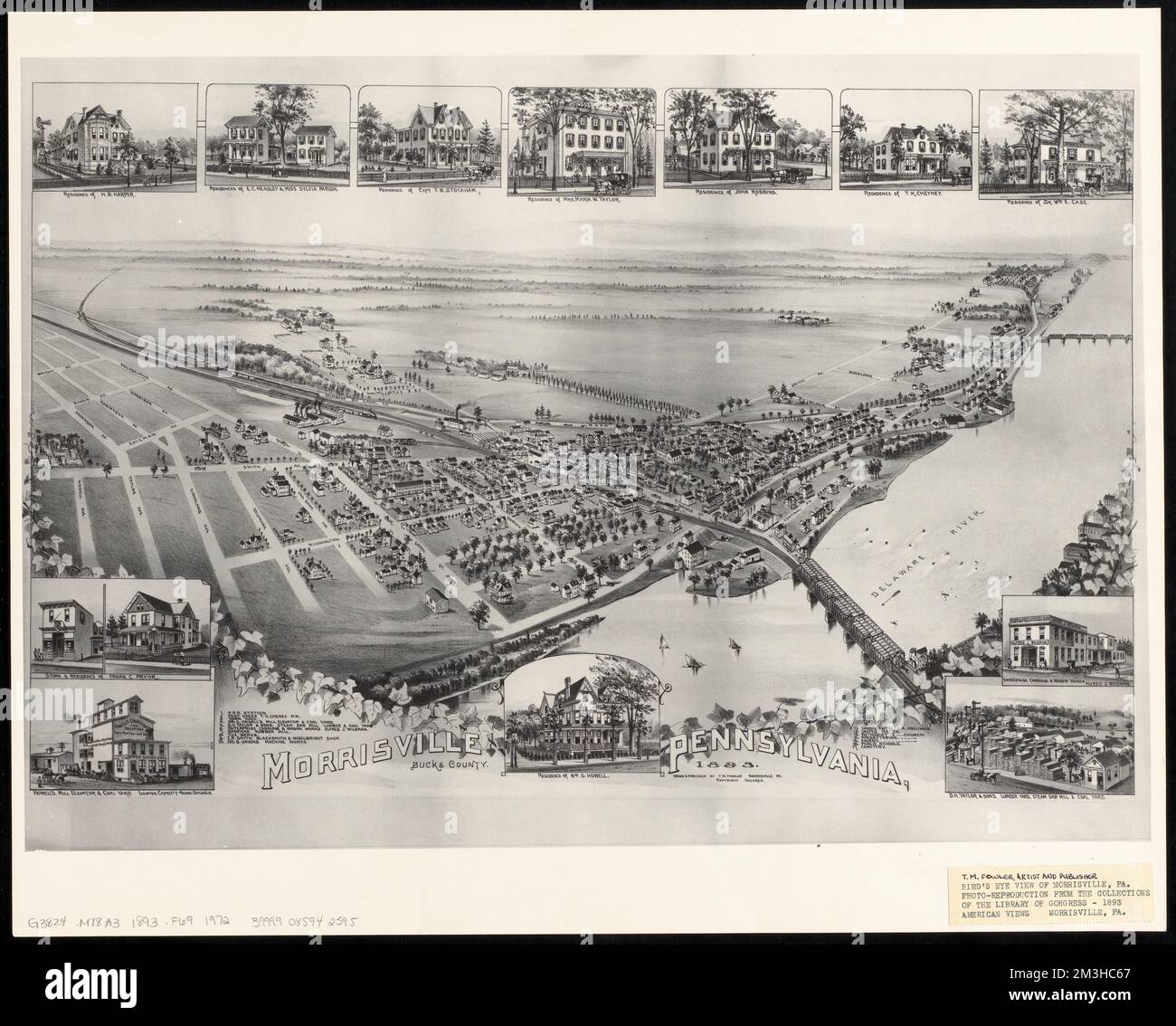 Morrisville, Bucks County, Pennsylvania, 1893 , Morrisville Bucks ...
