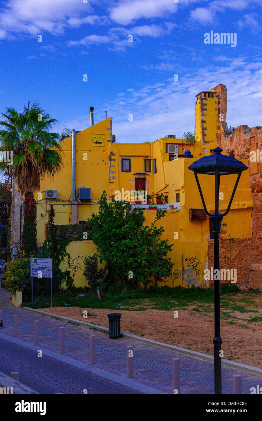 Old Town Chania in Souda Bay on the Island of Crete Stock Photo - Alamy