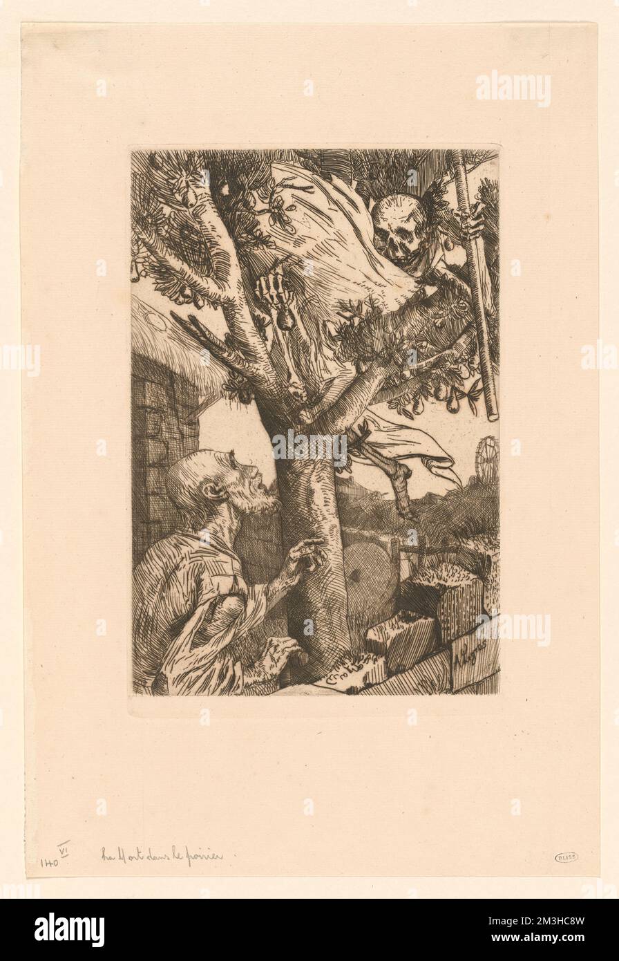 La Mort dans le poirier , Death, Skeletons, Pear trees, Pears, Alphonse ...