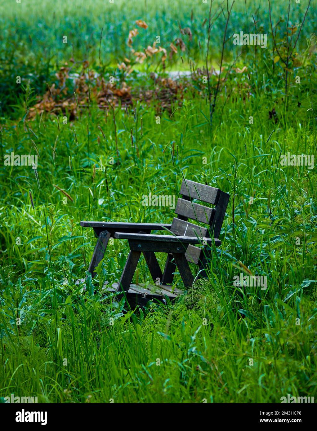 Empty wooden chair hi-res stock photography and images - Alamy