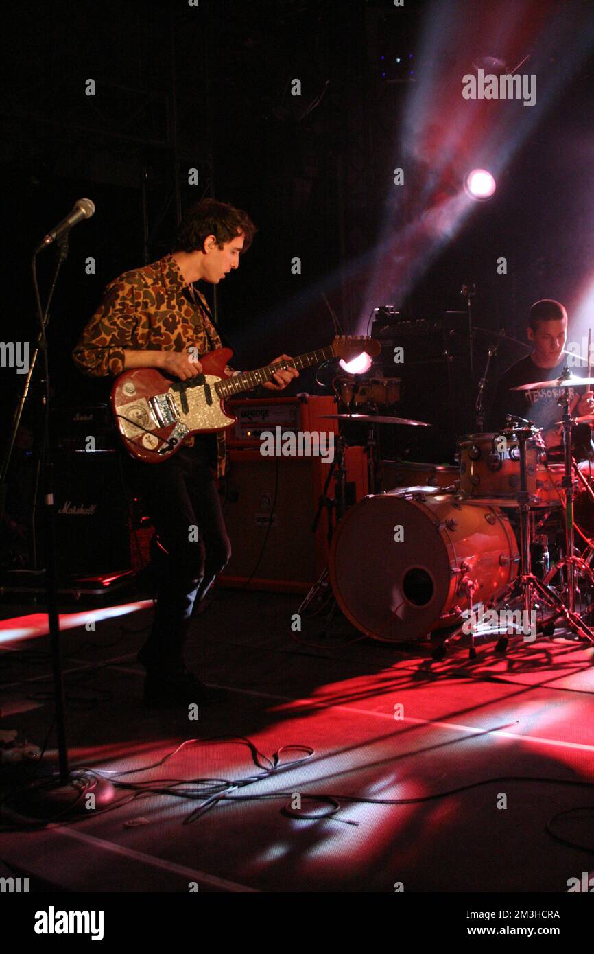 SXSW - Beach Fossils in concert Stock Photo - Alamy