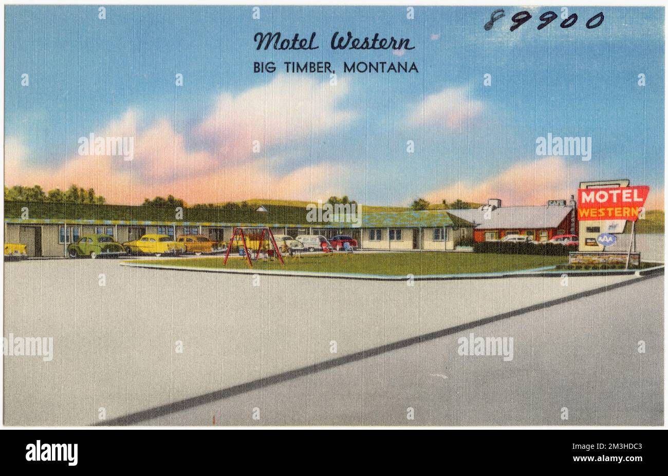 Motel Western, Big Timber, Montana , Motels, Tichnor Brothers ...