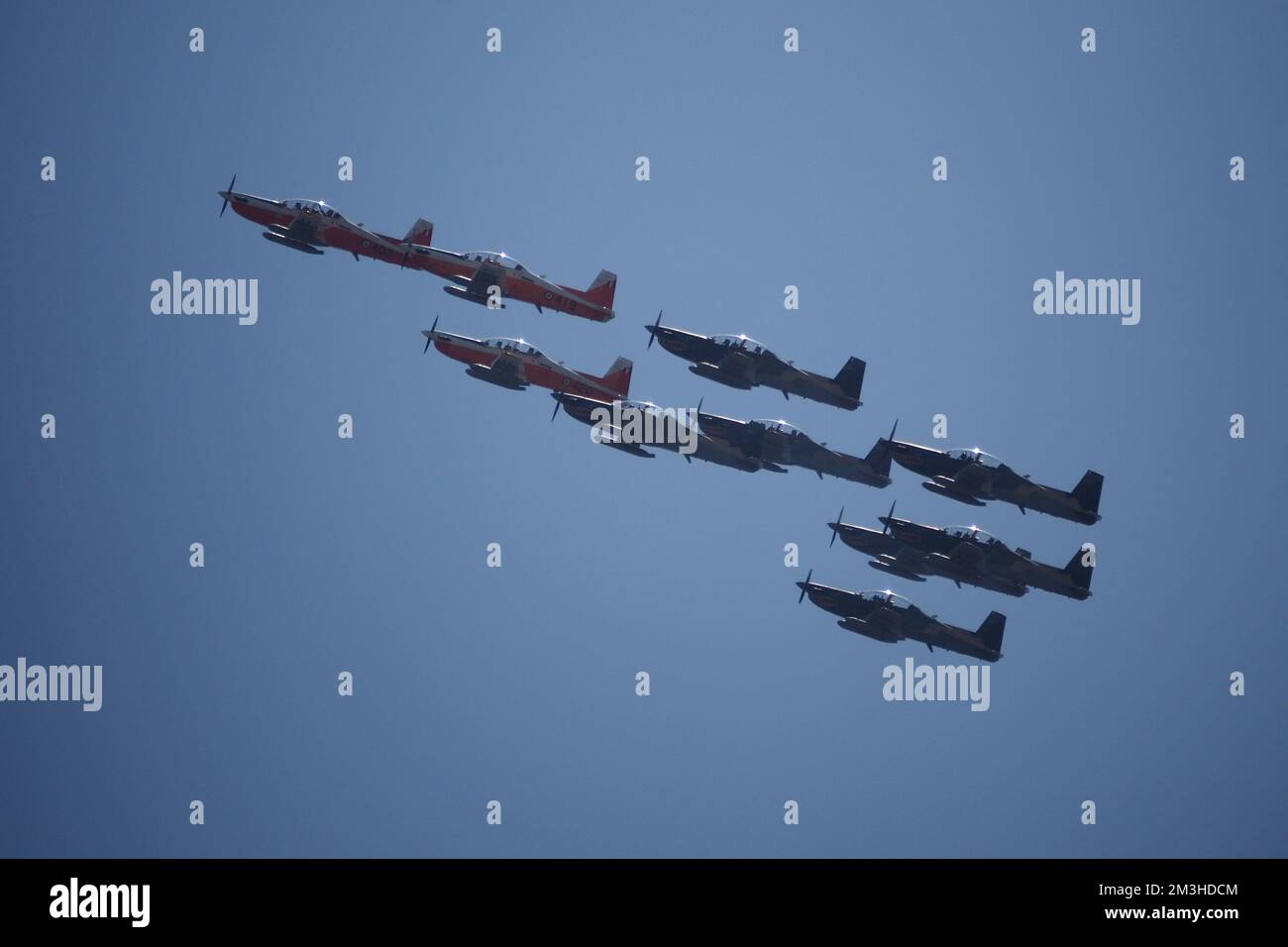 Lima, Peru. 15th Dec, 2022. KAI KT-1 Woongbi aircraft of the Peruvian ...