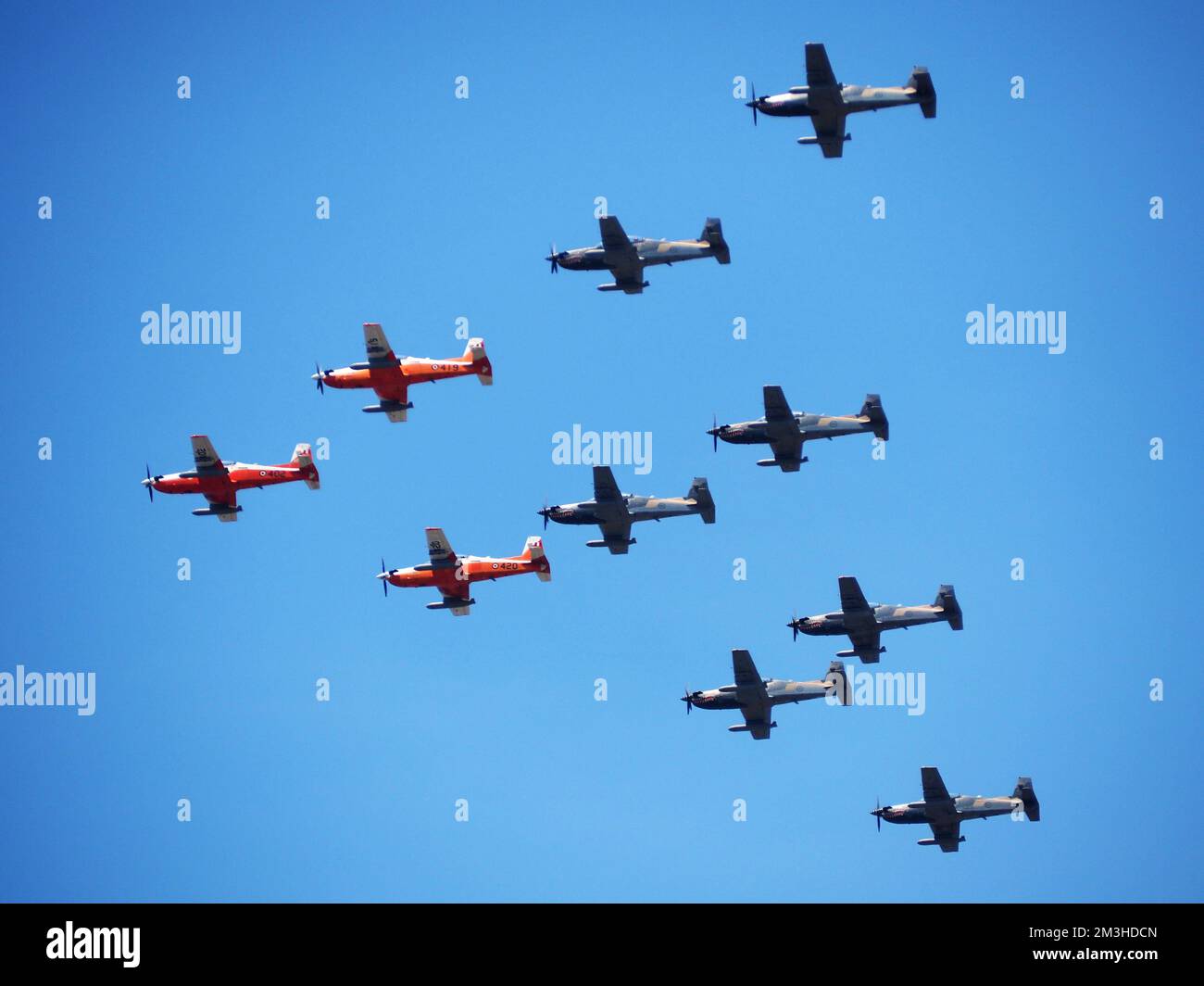 Lima, Peru. 15th Dec, 2022. KAI KT-1 Woongbi aircraft of the Peruvian ...