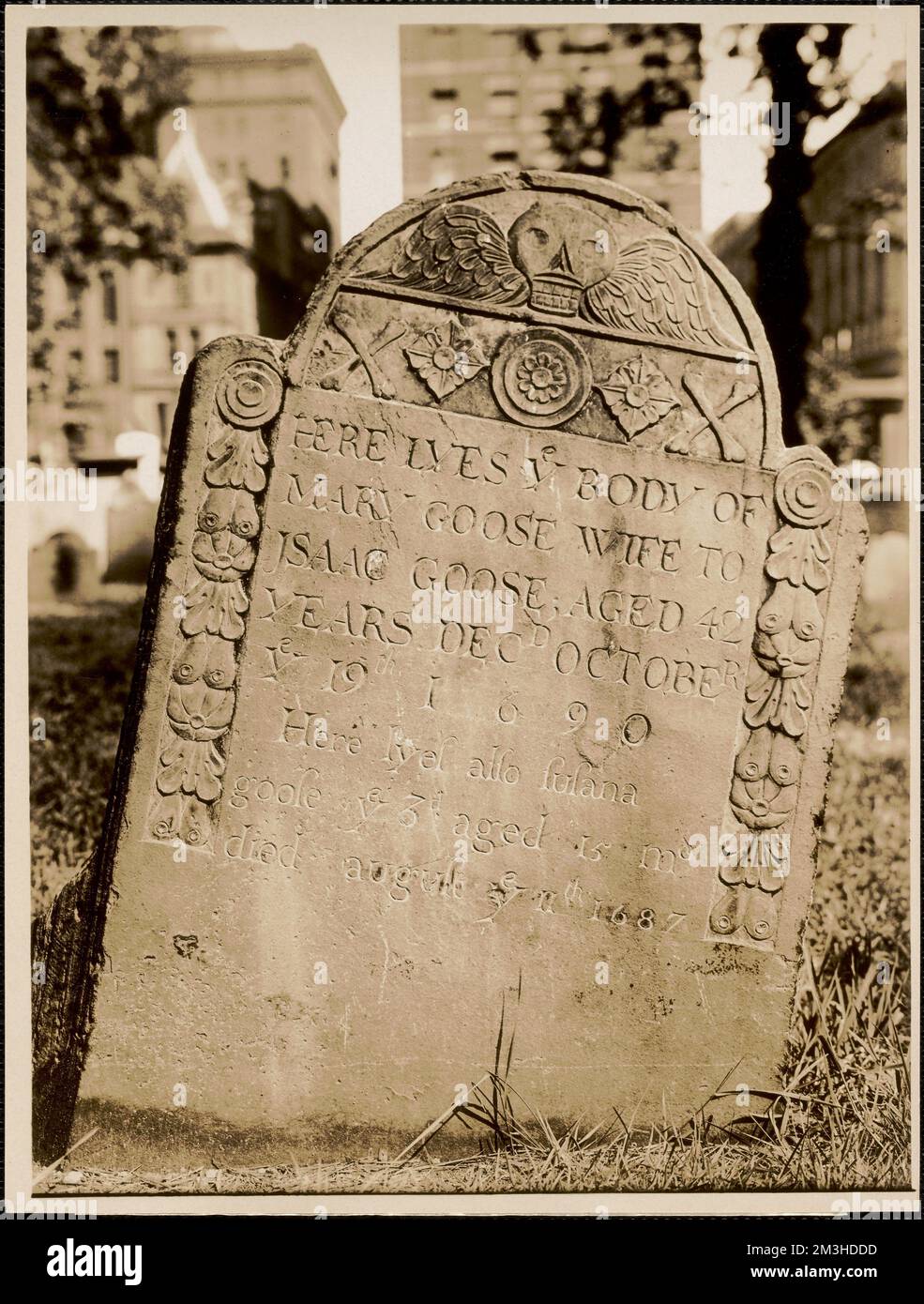 'Mother Goose', Granary Burying Ground, Boston, Mass. , Tombs ...