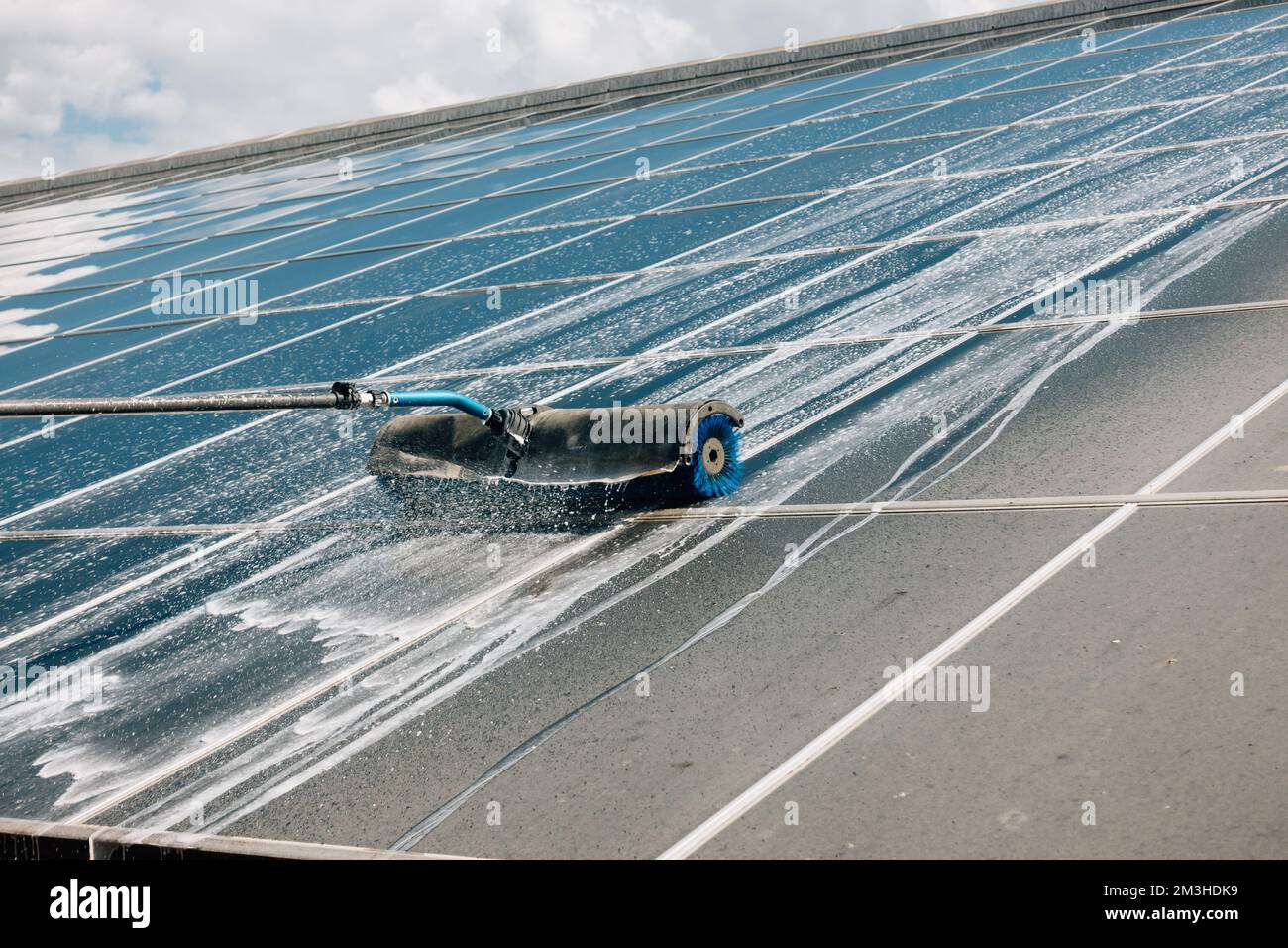Solar panel cleaning system hi-res stock photography and images - Alamy