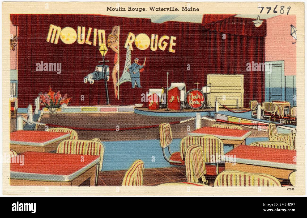 Moulin Rouge, Waterville, Maine , Hotels, Tichnor Brothers Collection ...