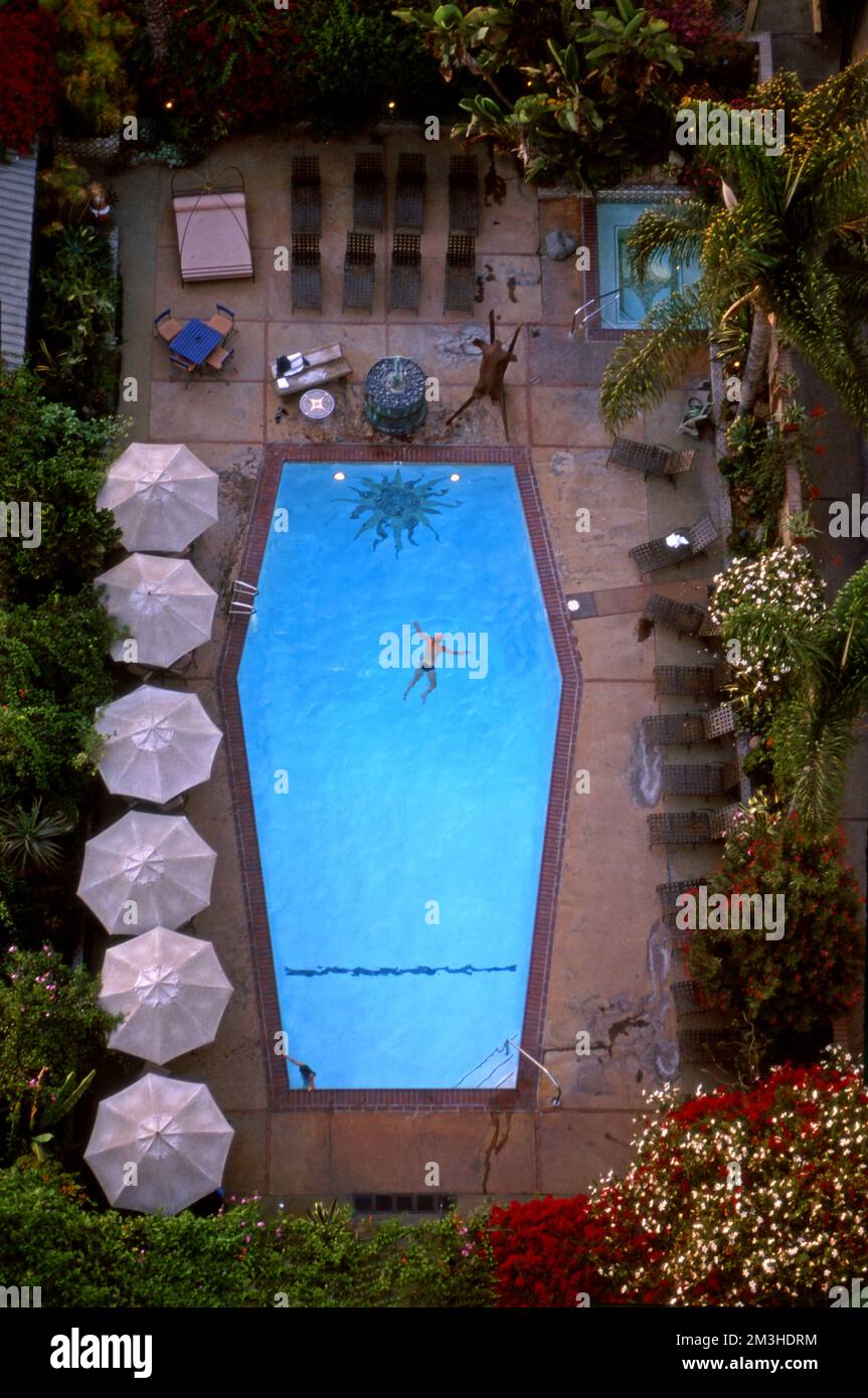 Aerial los angeles ca pool hi-res stock photography and images - Alamy
