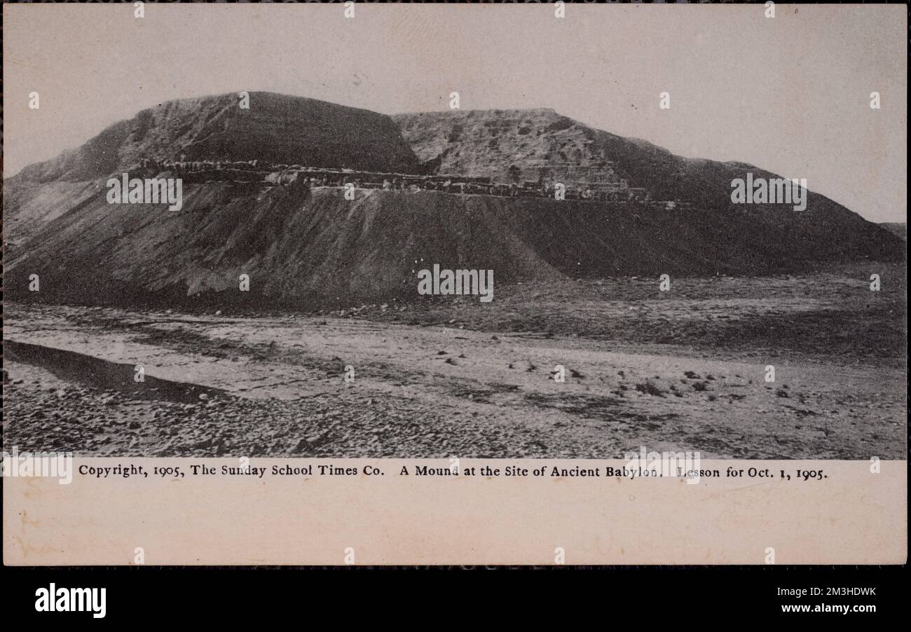 A mount at the site of ancient Babylon , Mounds Landforms. Nicholas ...