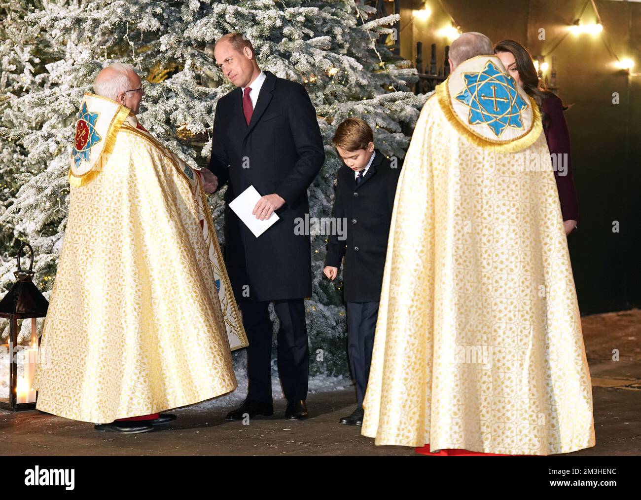 The Prince of Wales and Dean of Westminster David Hoyle shake hands ...