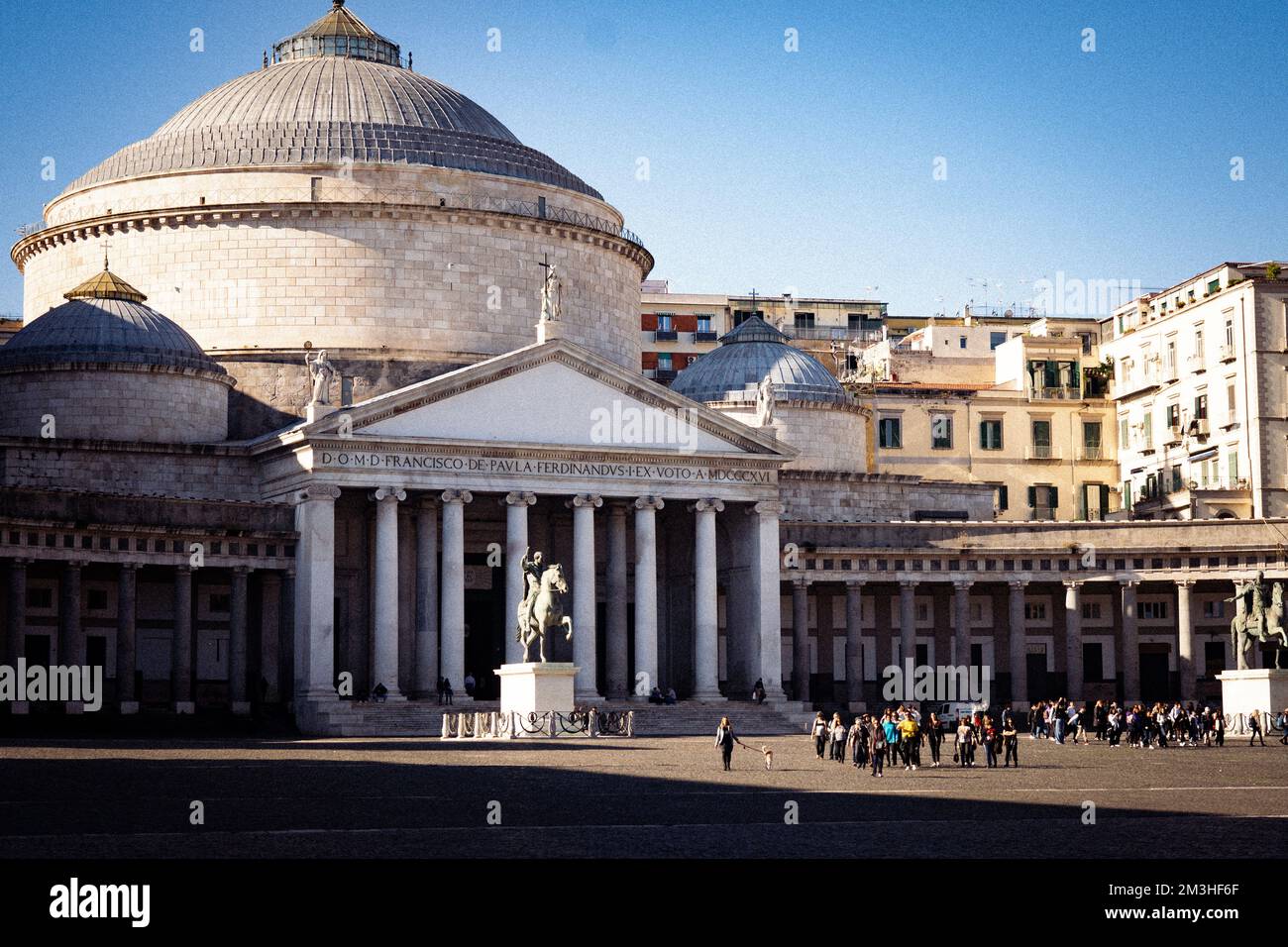 Town Square in Naples, Italy Stock Photo - Alamy