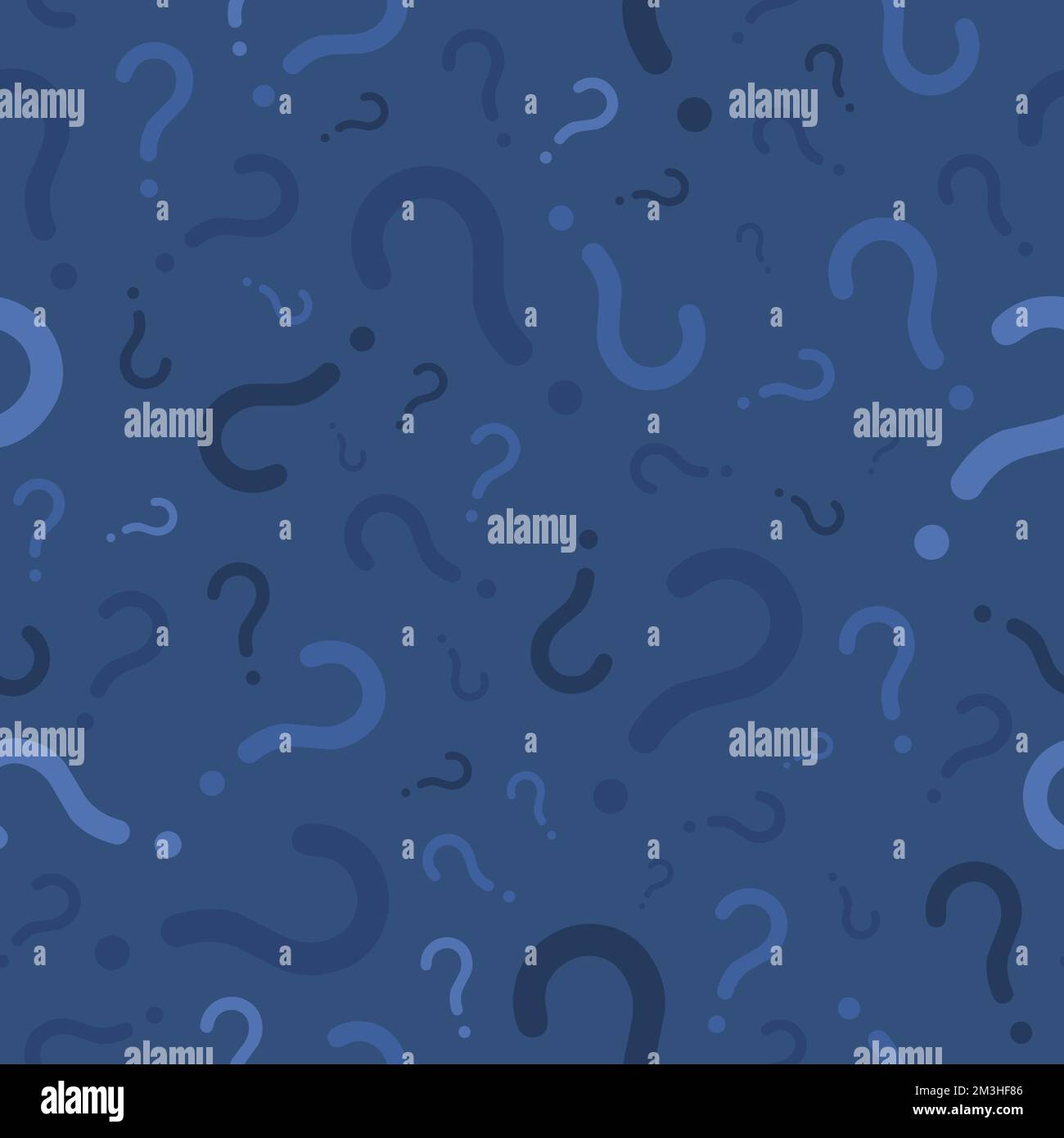 Question Marks Seamless Pattern Vector Question Background For Online Survey Or Quiz Blue 