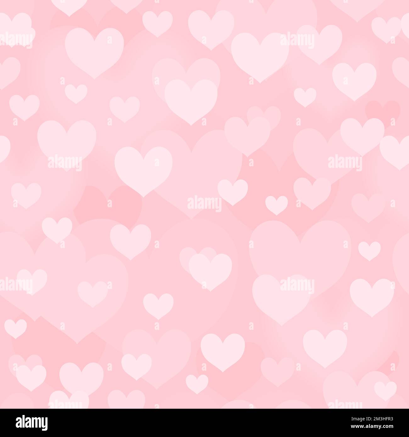 Hearts pattern. Valentines day pink background. Seamless vector heart ...