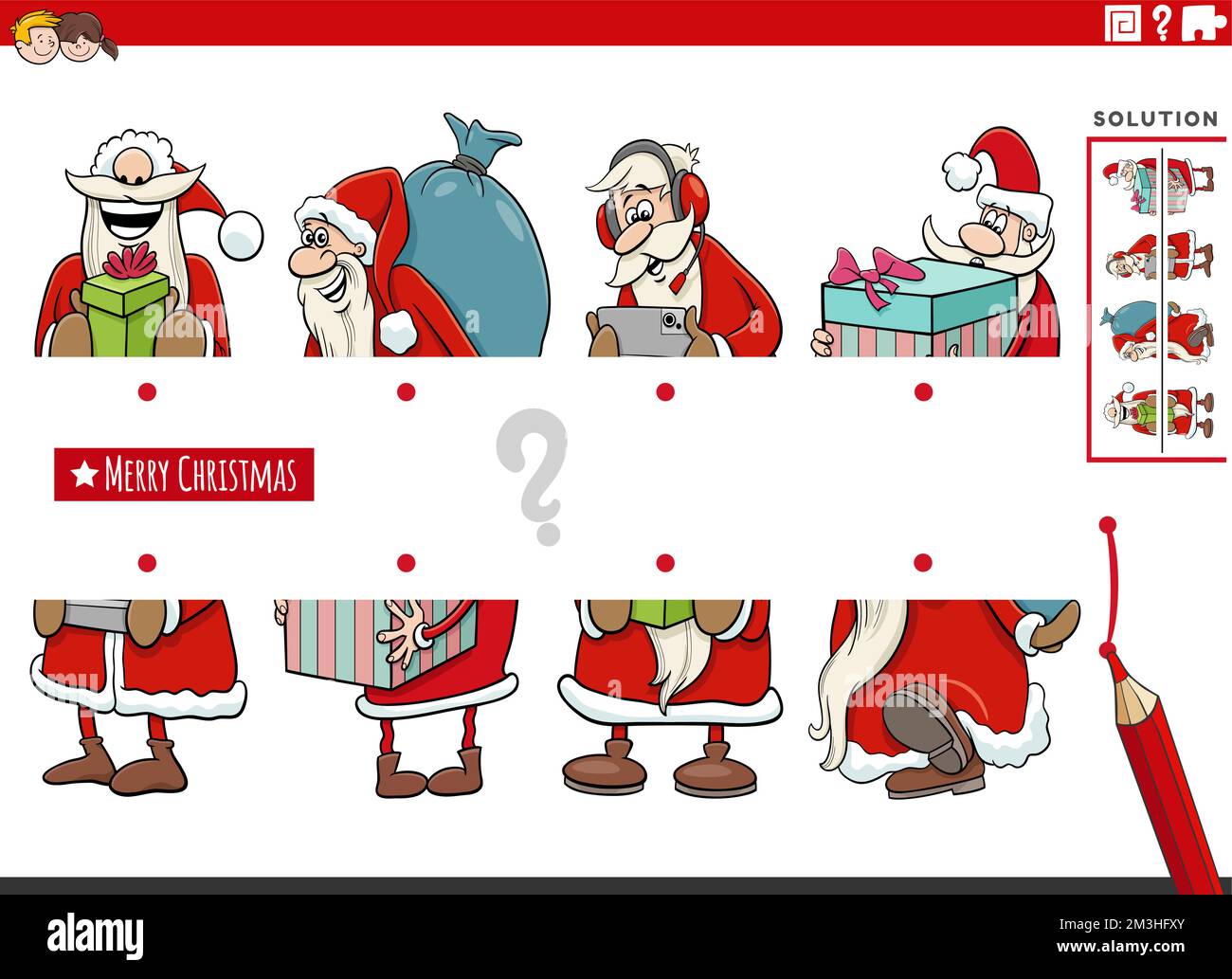 Christmas cartoon images hi-res stock photography and images - Alamy