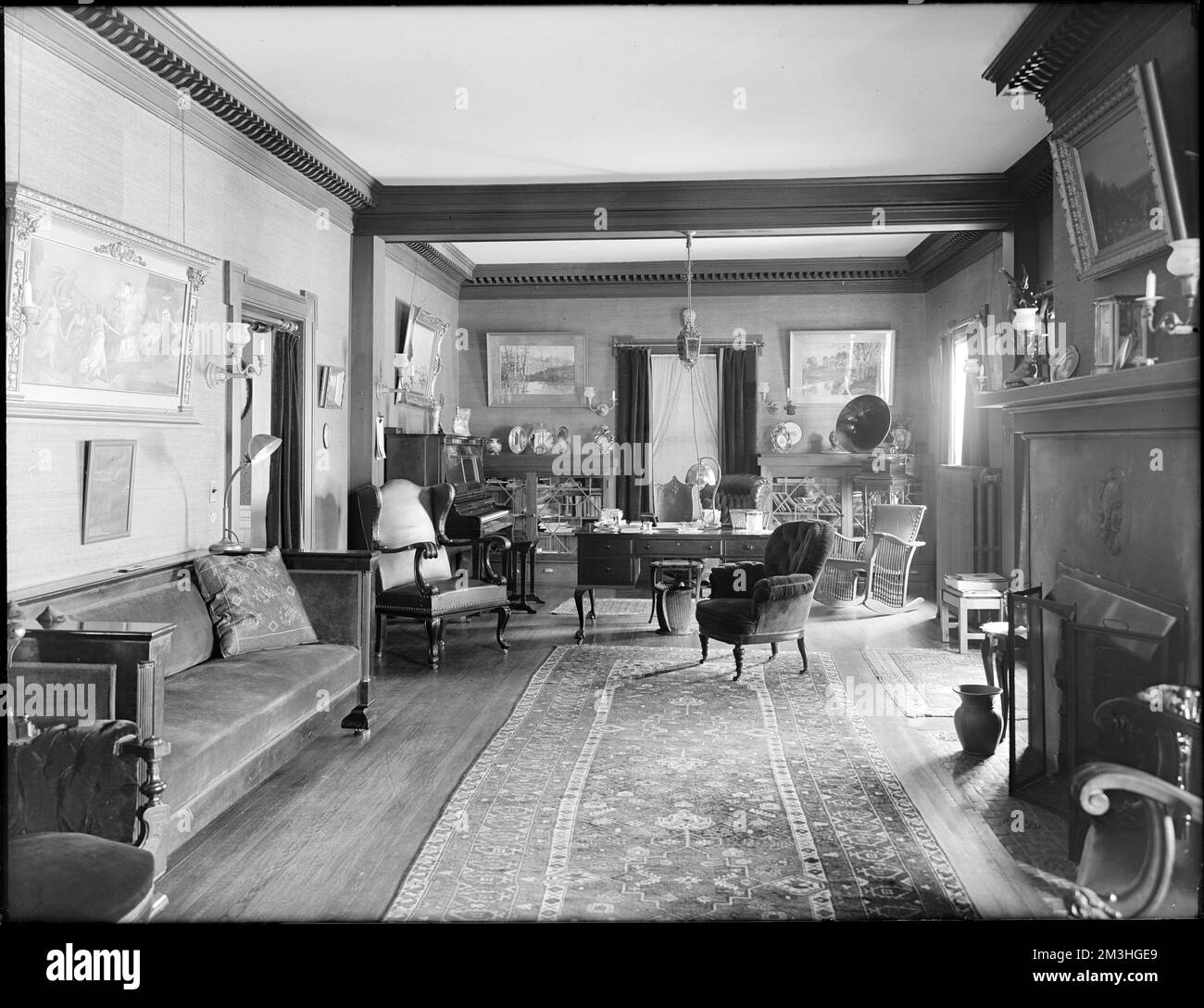 Mr. George Gibson sitting room, Commonwealth Avenue, Brookline ...