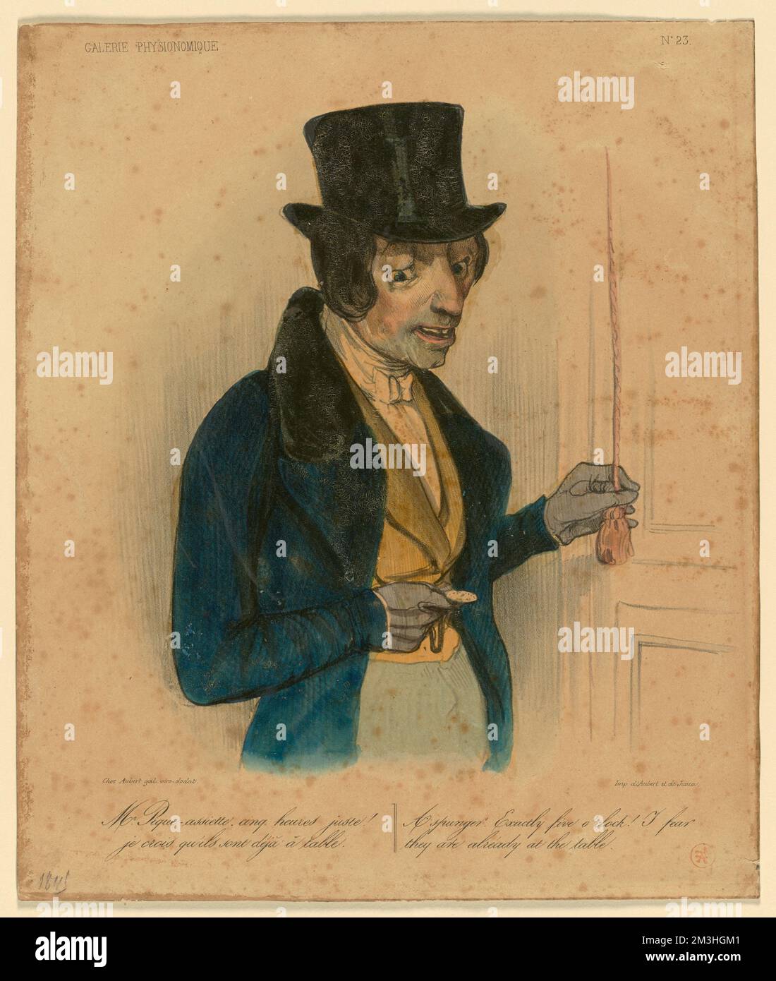 Mr. Pique-assiette.... Honoré Daumier (1808-1879). Lithographs Stock ...