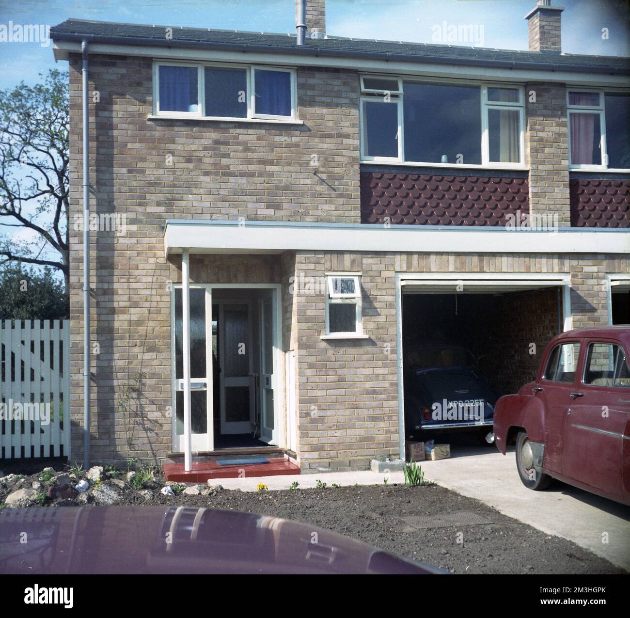 circa, Late 60s, early 70s, exterior view of a recently constructed ...