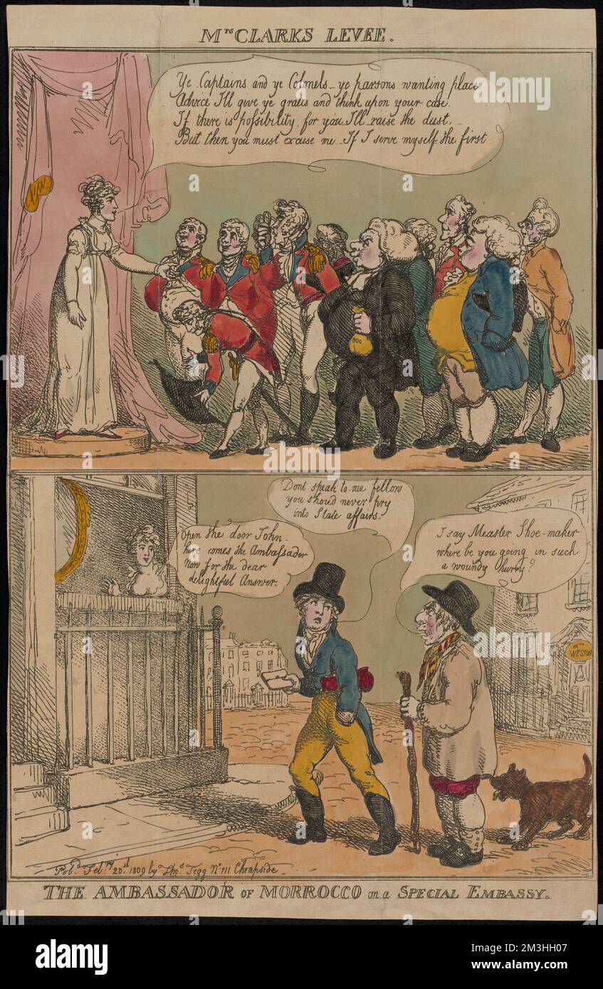 Mrs. Clark's levee ; The Ambassador of Morocco on a special embassy ...