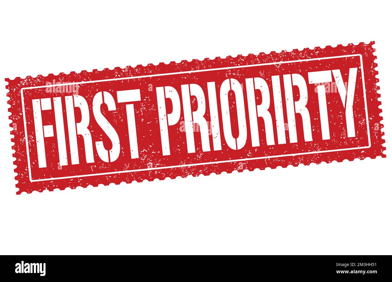 Illustration 1 red postage stamp Stock Vector Images - Alamy