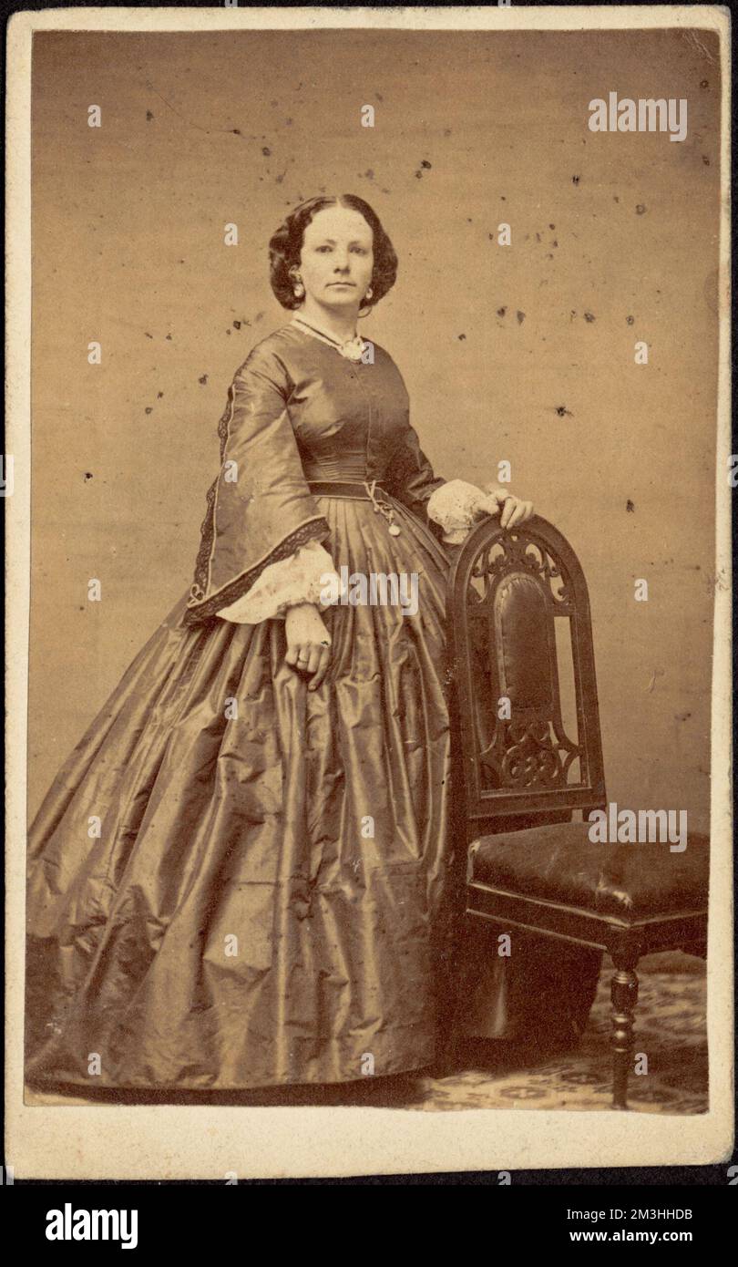 Mrs. Isaac Pierce of Boston , Carte de Visite Collection Stock Photo ...