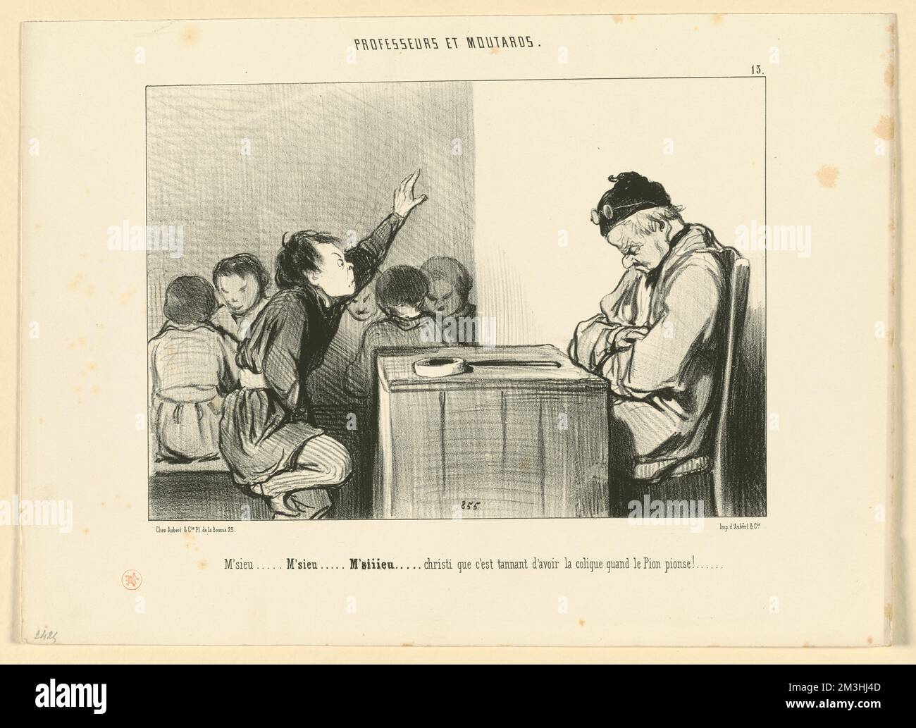 M'sieu...que c'est tannant d'avoir la colique quand.... Honoré Daumier ...