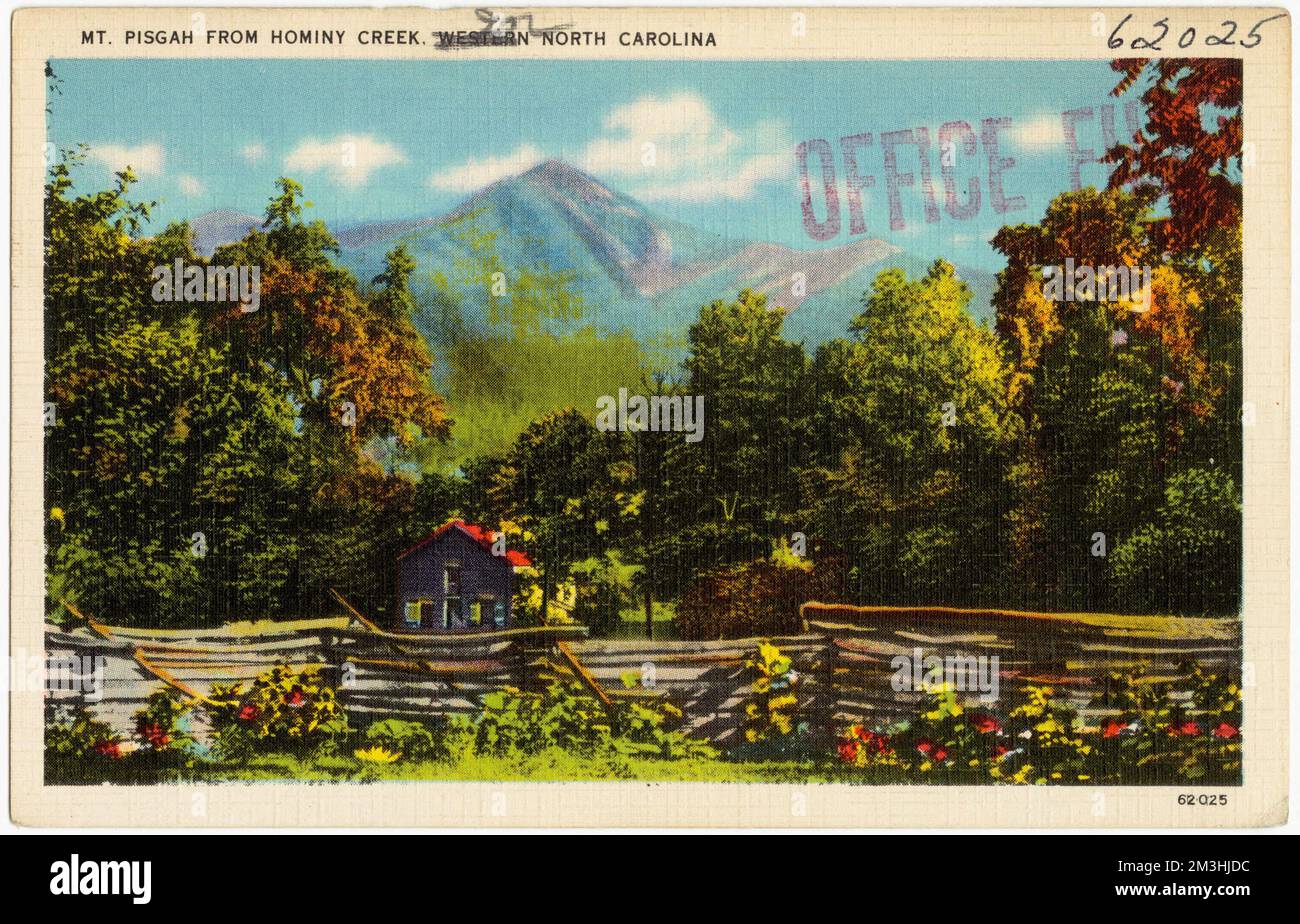 Mt. Pisgah from Hominy Creek, Western North Carolina , Tichnor Brothers ...