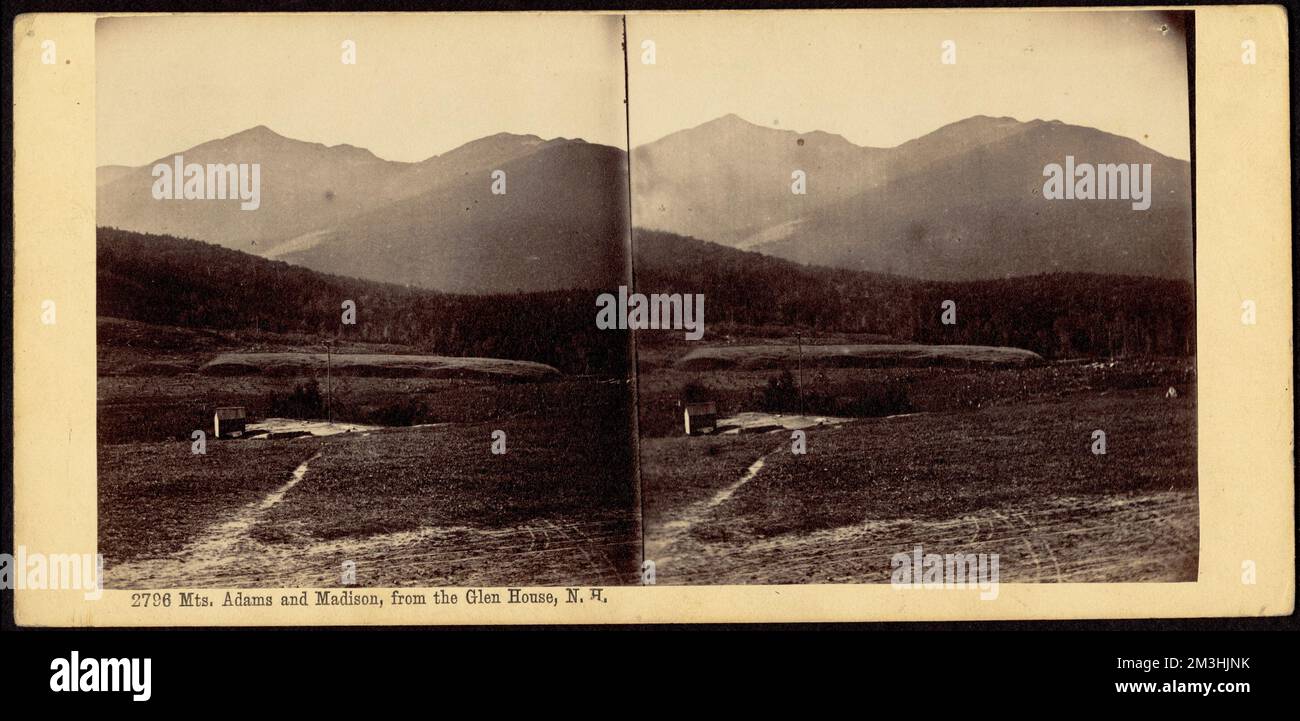 Mts. Adams and Madison, from the Glen House, N. H. , Scenic overlooks ...