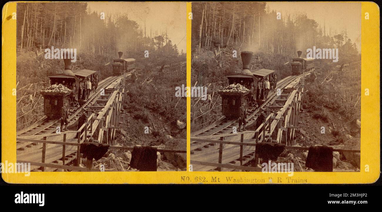 Mt. Washington R.R. trains , Mountain railroads, Railroad tracks Stock ...