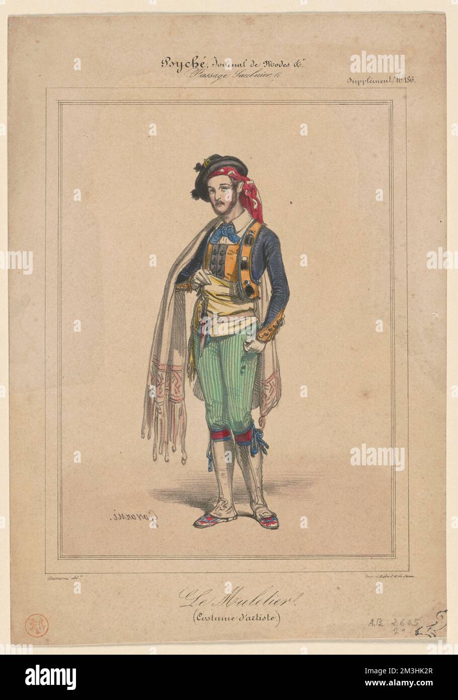 Le muletier. (Costume d'artiste) ,. Paul Gavarni (1804-1866 ...