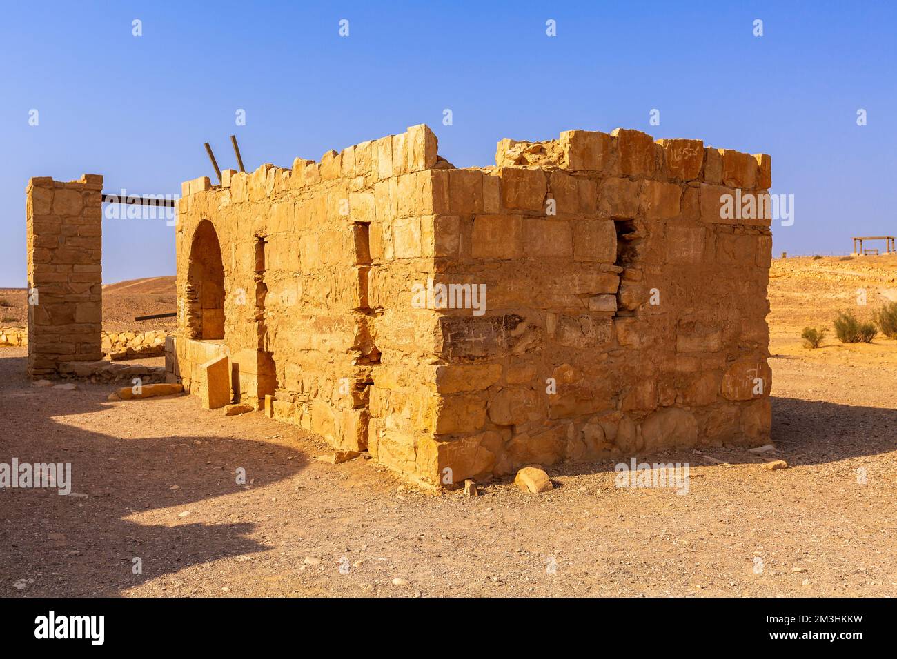 Quseir Amra in Jordan, the best-known among the desert castles. UNESCO ...