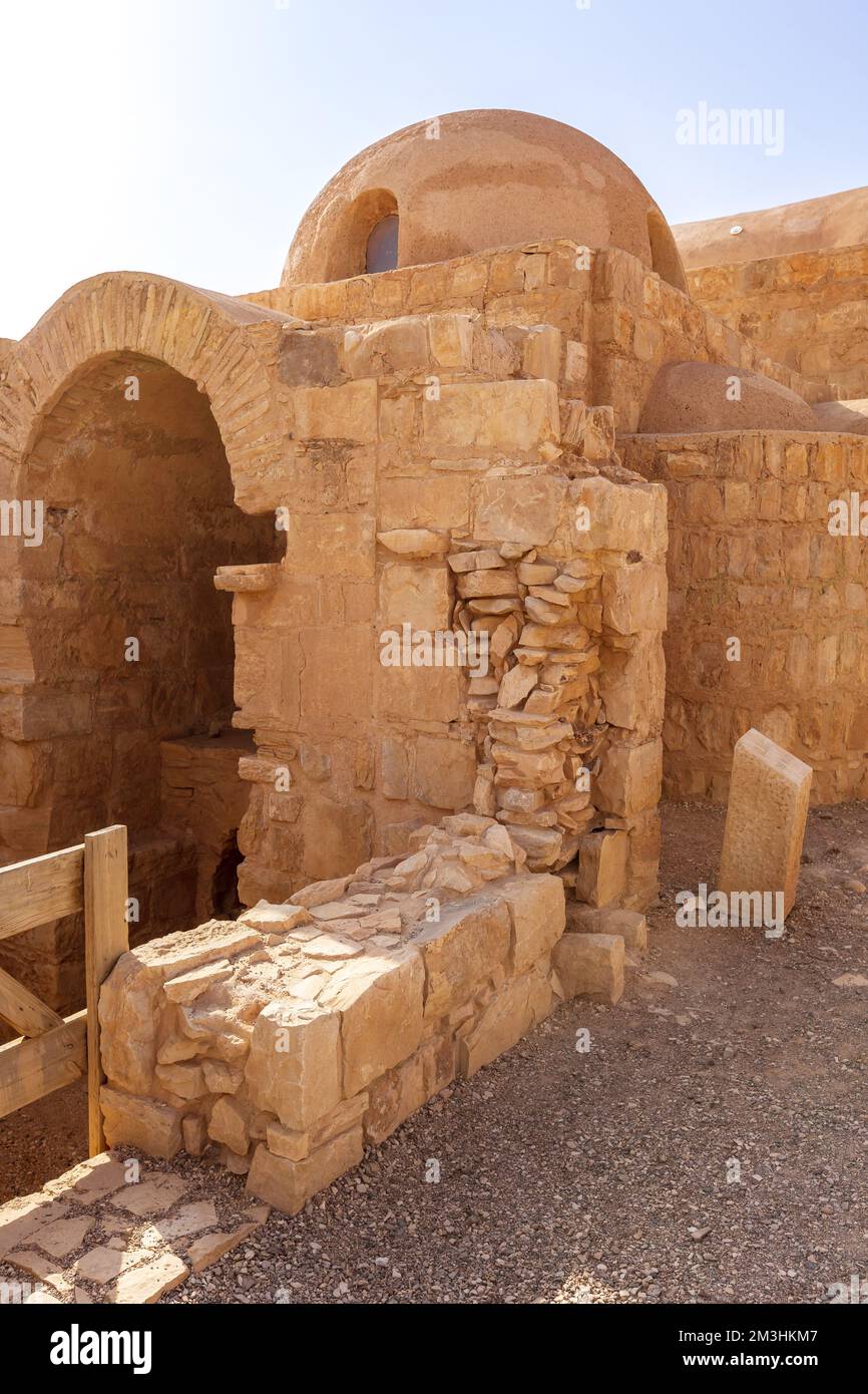 Quseir Amra in Jordan, the best-known among the desert castles. UNESCO ...