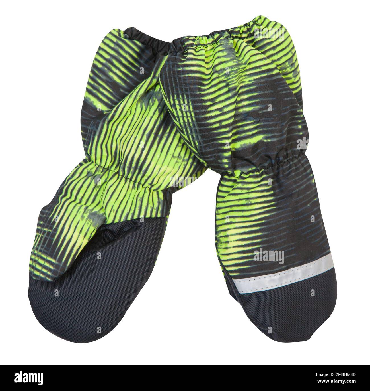 Windproof and waterproof children`s mittens on white background Stock ...