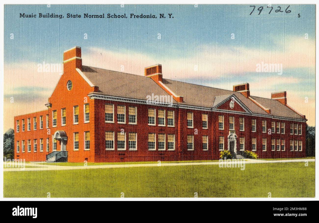 Music building, State Normal School, Fredonia, N. Y. , Schools, Tichnor ...