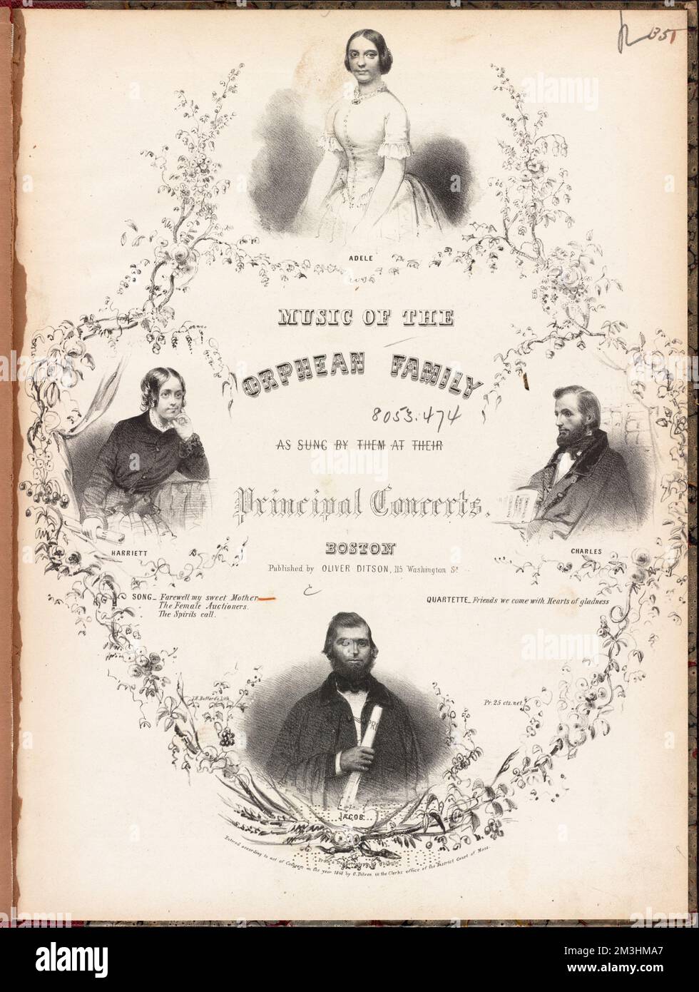 Music of the Orphean family as sung by them at their principal concerts ...