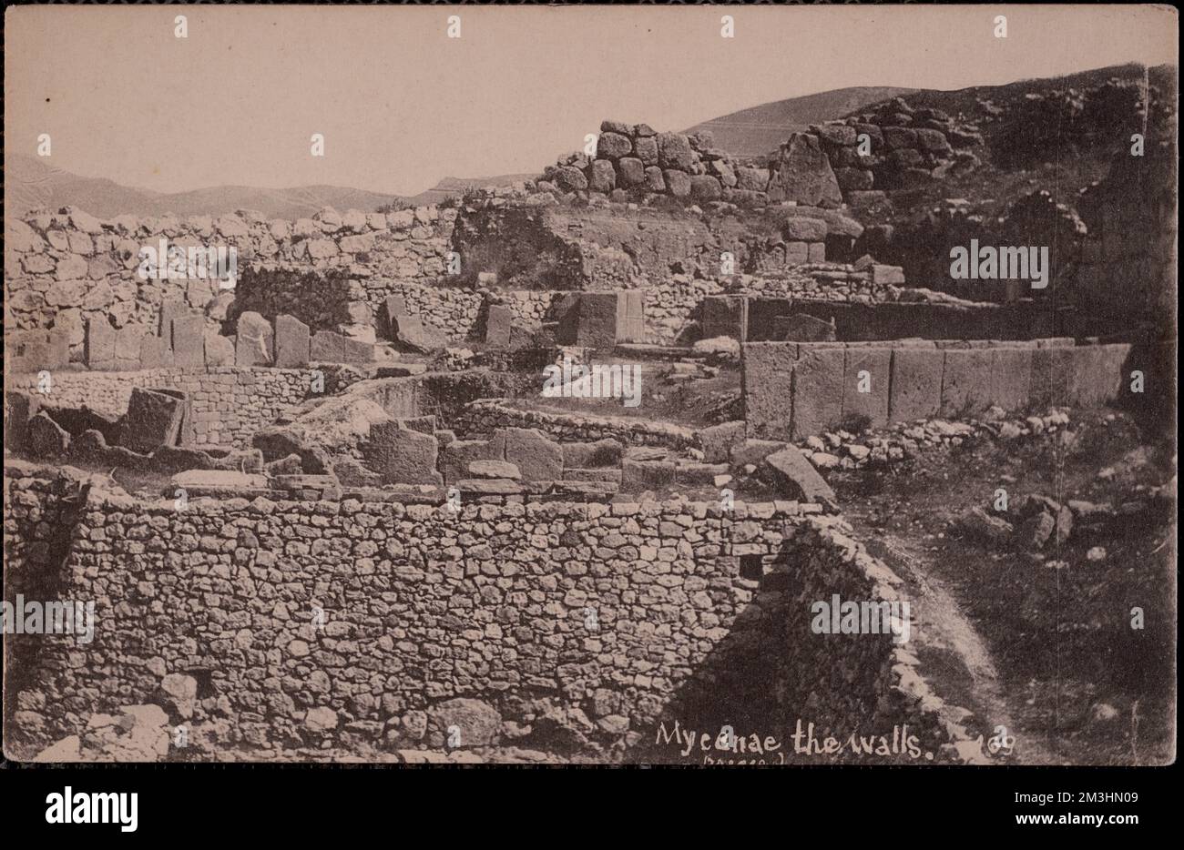 Mycenae, Greece, the walls , Forts & fortifications, Archaeological ...