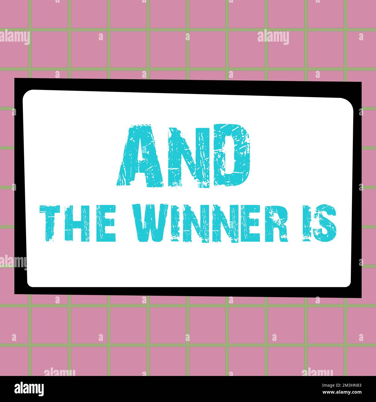 Sign displaying And The Winner Is. Business showcase written spoken ...