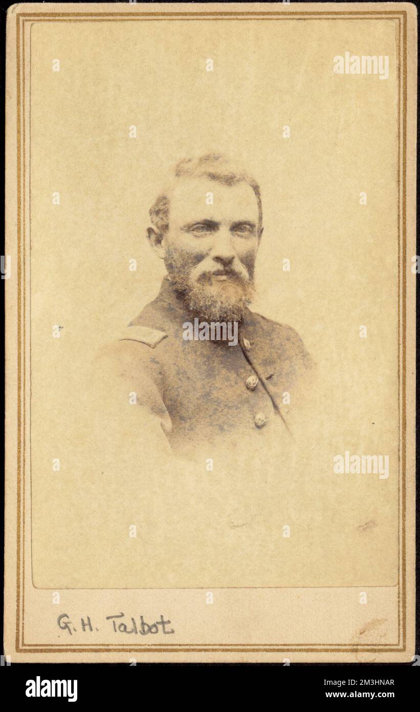 N. H. Talbot , Military officers, Carte de Visite Collection Stock ...