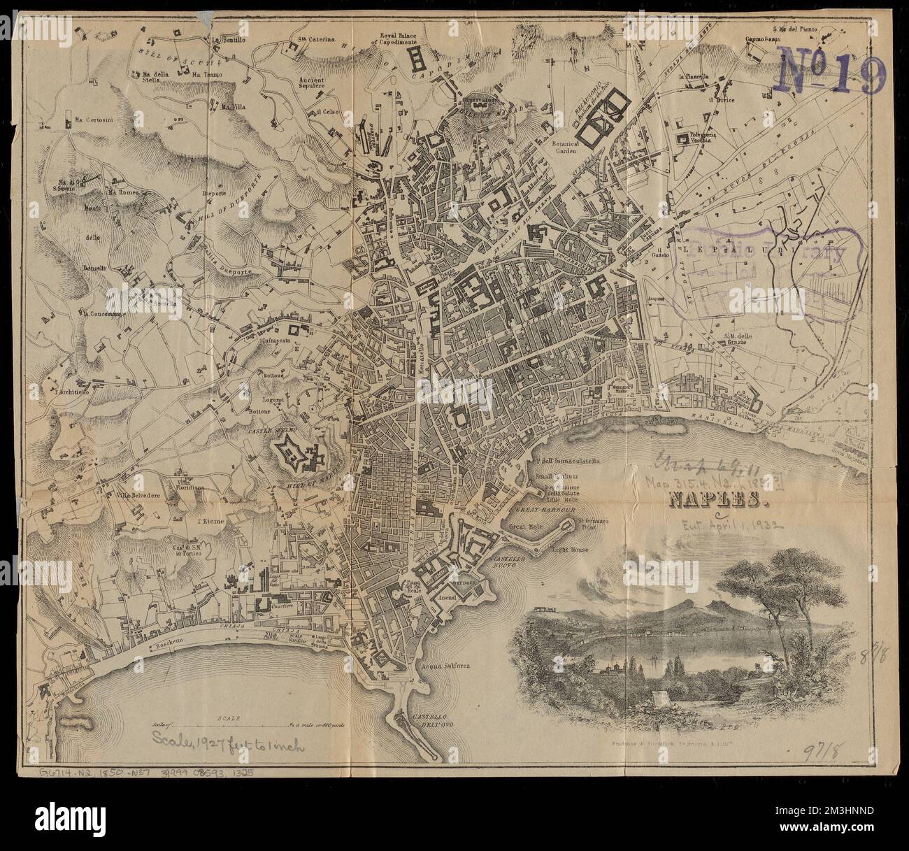 Naples , Naples Italy, Maps Norman B. Leventhal Map Center Collection ...