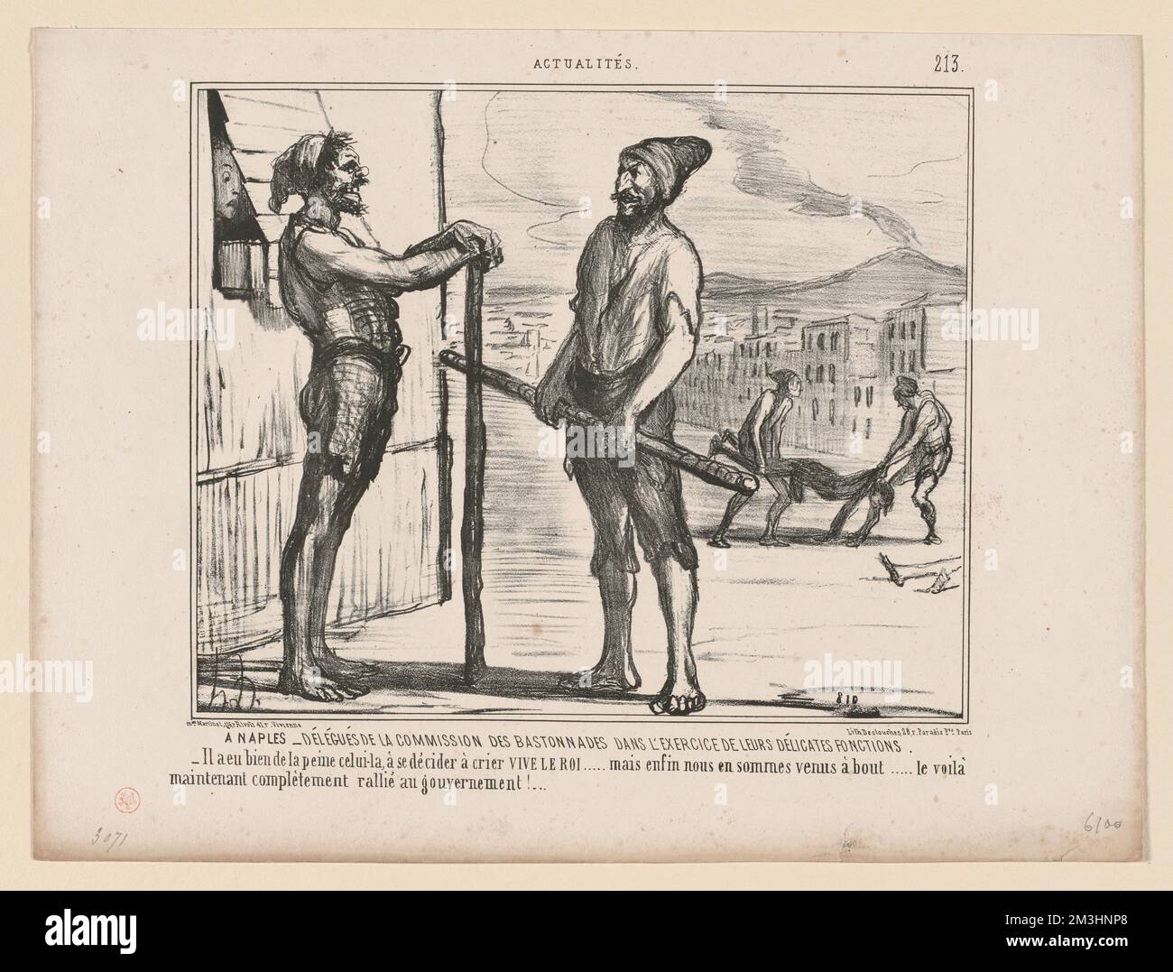 A Naples - Délégués de la commission.... Honoré Daumier (1808-1879 ...