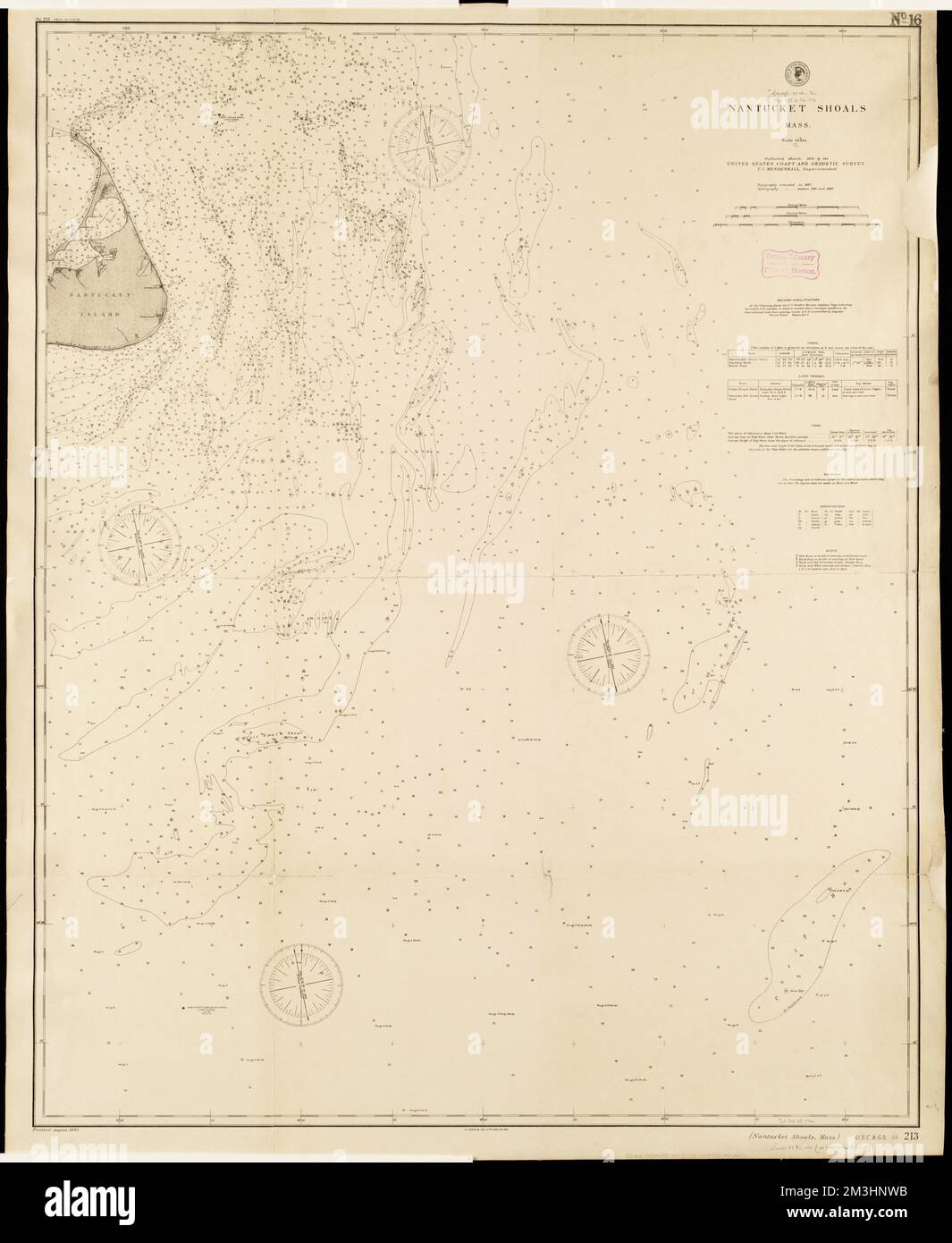 Nantucket Shoals, Mass , Nautical charts, Massachusetts, Nantucket ...